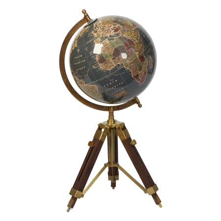 Globus - vintage globus på fod globus med verdenskort